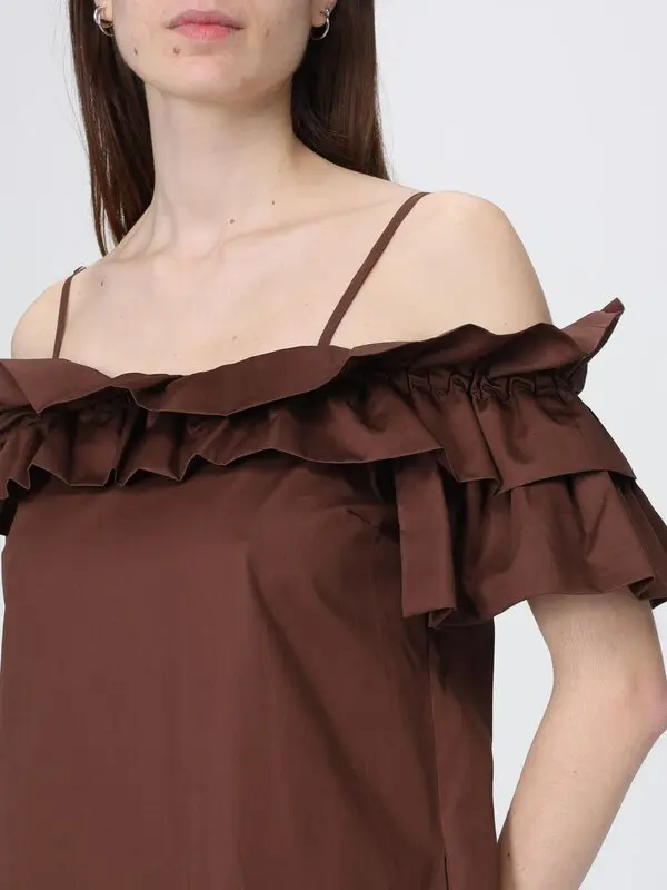 HANITA Cotton Midi Dress - Ebony