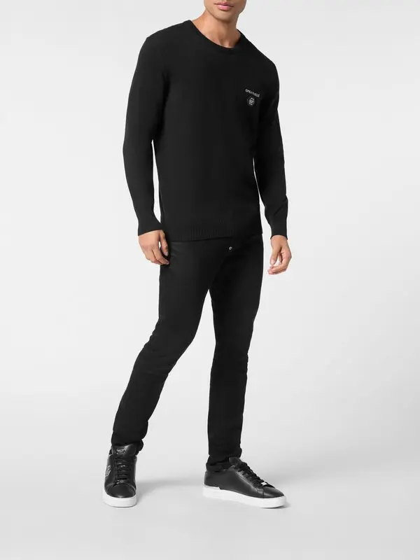 Philipp Plein Wool And Cotton Knit Pp