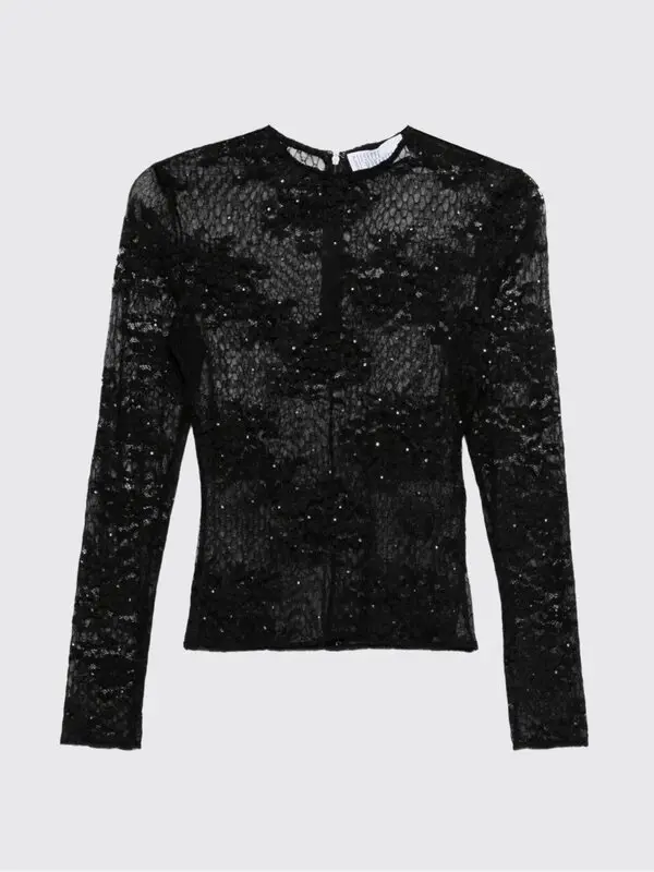 Giuseppe Di Morabito Slim Fit Stretch Lace Long-sleeved Top
