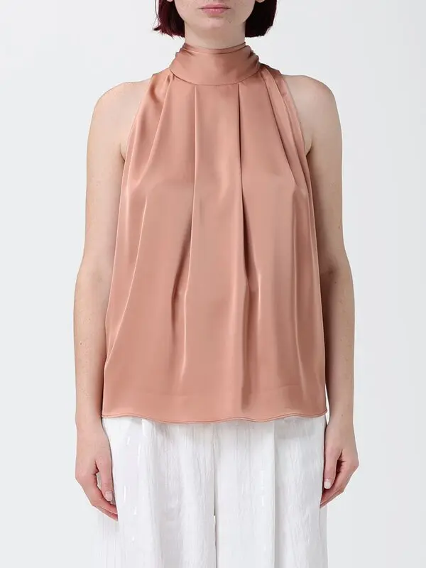 H COUTURE Satin Top With Flowers