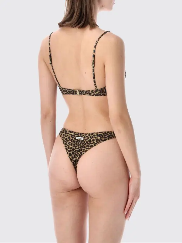 MATINEE Animal Print Bikini Top With Cut-out Detail And Square Neckline