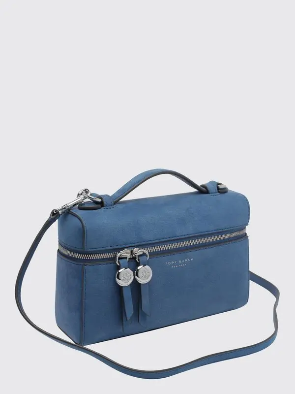 Tory Burch Romy Mini Handbag In Nubuck Leather With A Removable Handle