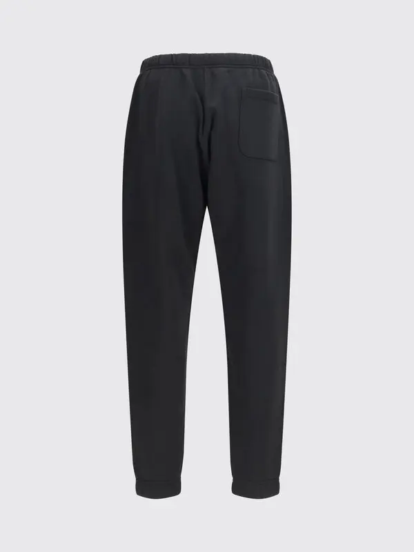 Kenzo Single Knee Wide Leg Cotton Jogging Pants With Logo