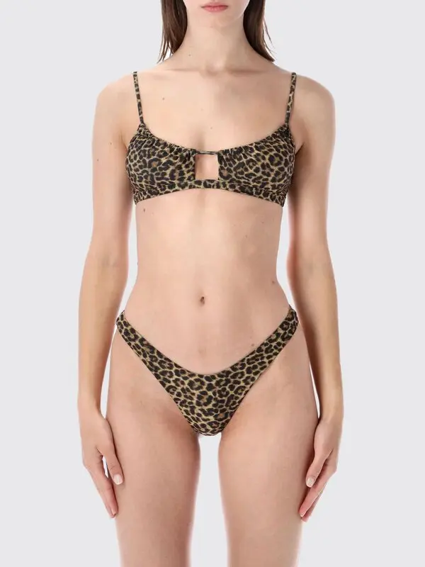 MATINEE Animal Print Bikini Top With U-neckline - Multicolor