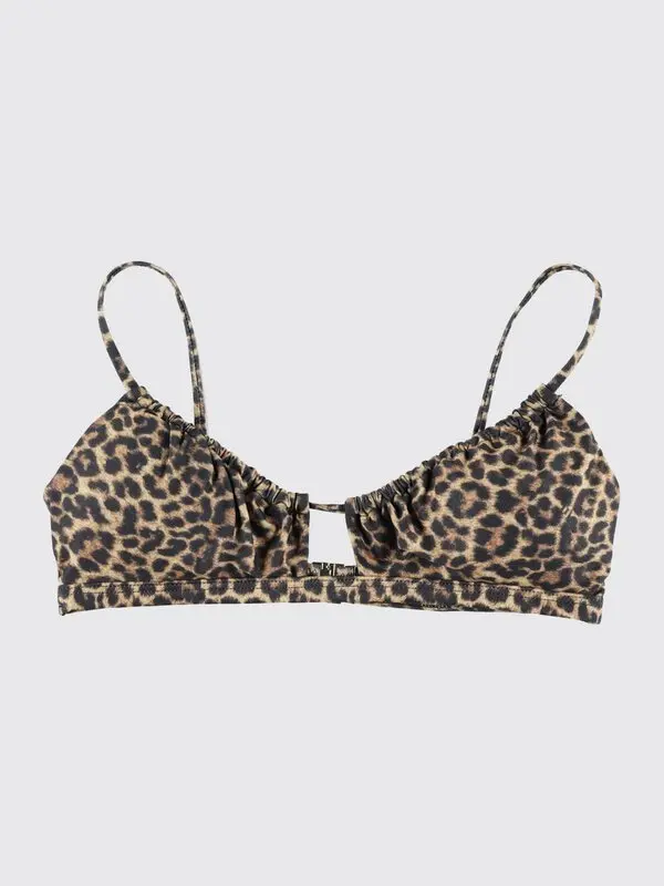 MATINEE Animal Print Bikini Top With U-neckline - Multicolor