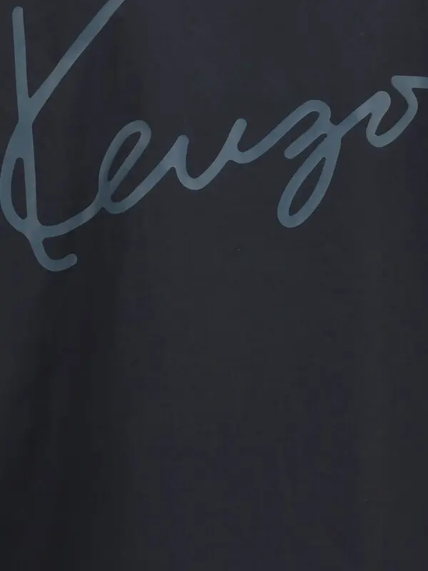 Kenzo Waterproof Technical Fabric Shirt Jacket With Logo