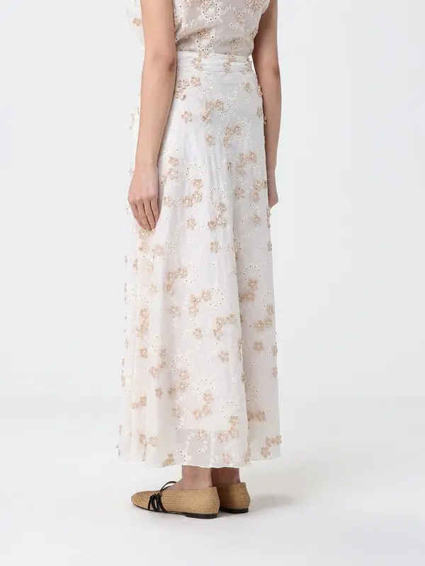 HANITA Embroidered Maxi Skirt