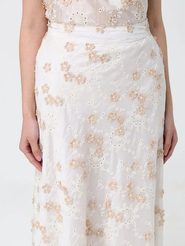 HANITA Embroidered Maxi Skirt