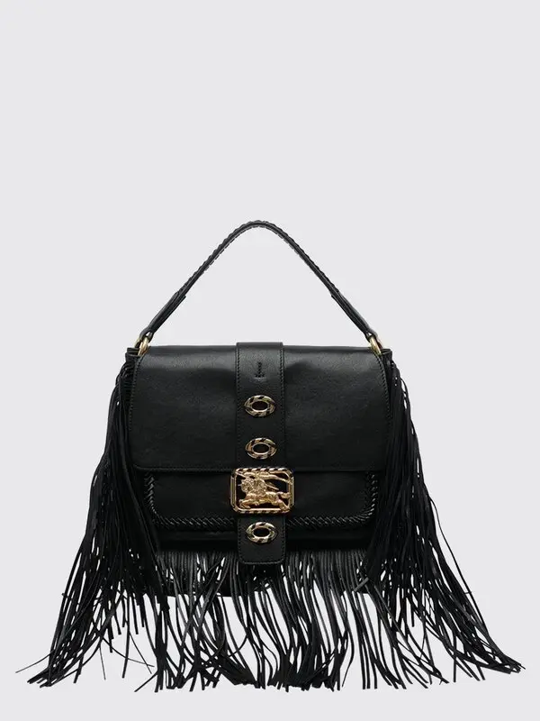 Burberry Leather Rider Bag With Fringes