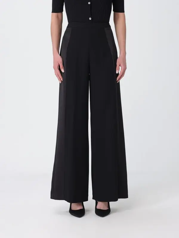 H COUTURE Crêpe Wide-leg Trousers