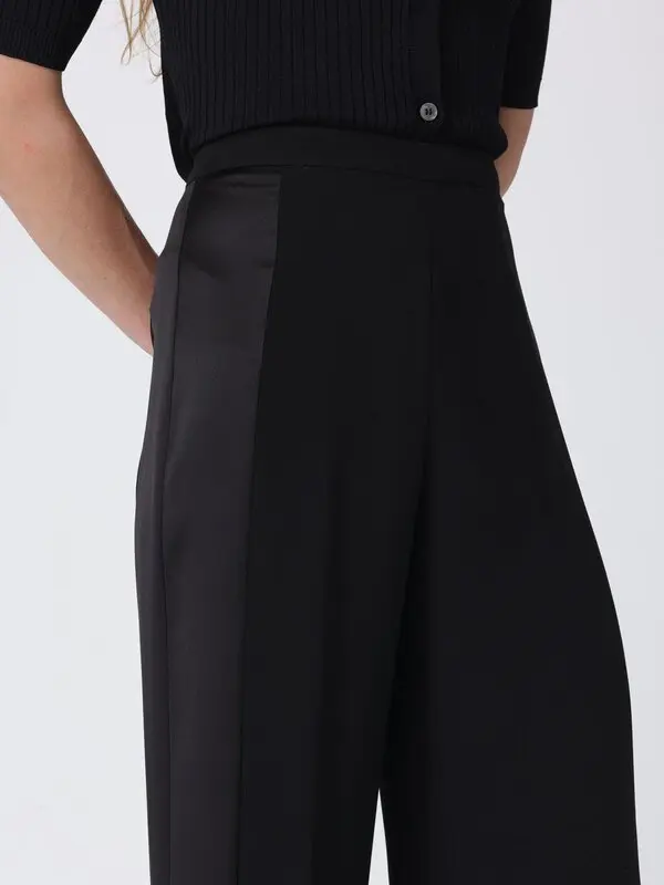 H COUTURE Crêpe Wide-leg Trousers