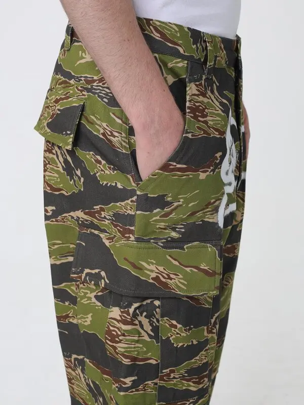 ICECREAM Tiger Camo Cargo Trousers With Graphic Detail