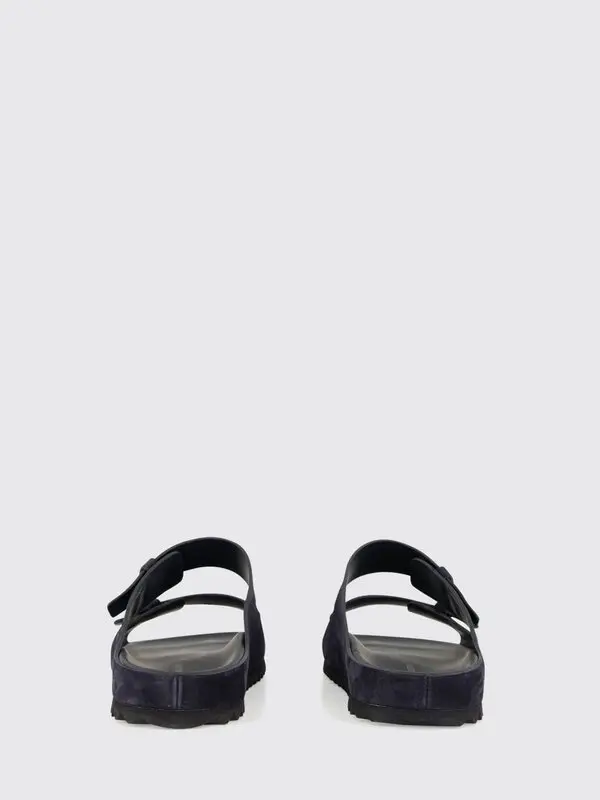 Officine Creative Suede Leather Flat Sandals - Blue