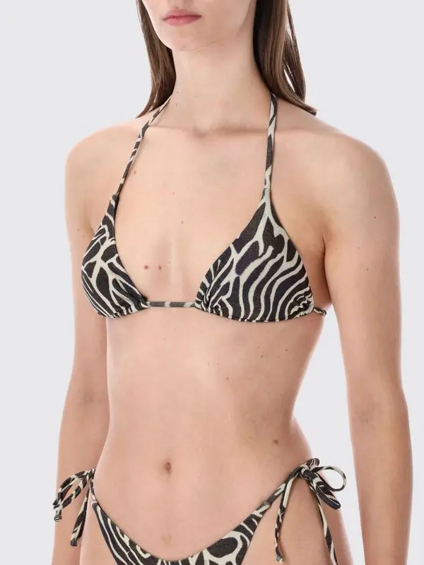 MATINEE Zebra Print Triangle Bikini With Tie Fastenings