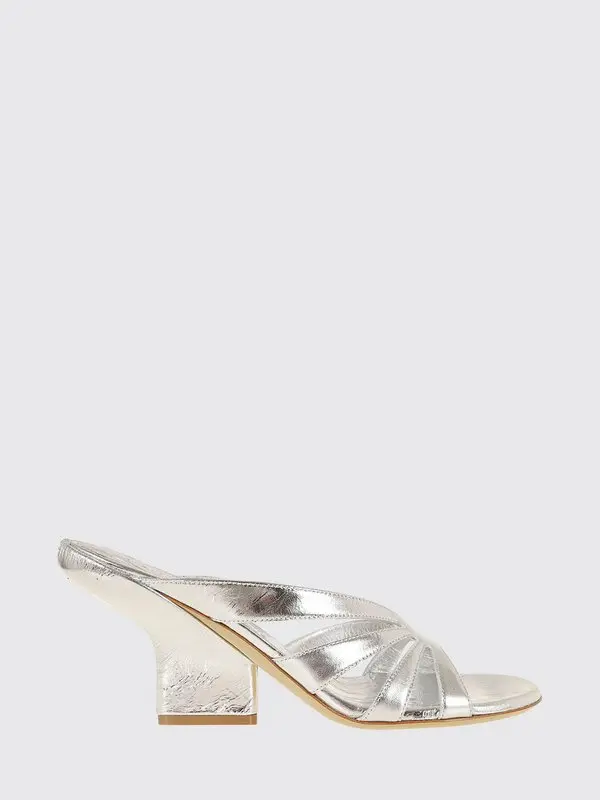 Dries Van Noten Laminated Leather Mules