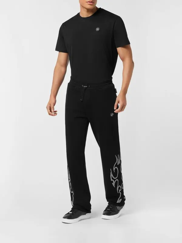 Philipp Plein Cotton Jogging Trousers With Studs