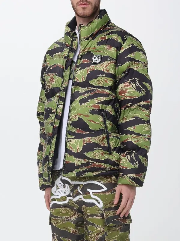 ICECREAM Puffer Jacket With Camouflage Print And Logo Detail