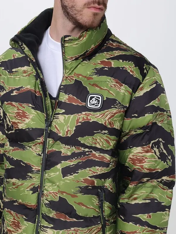 ICECREAM Puffer Jacket With Camouflage Print And Logo Detail