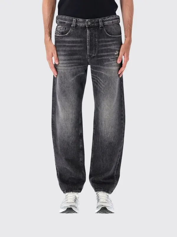 DIESEL® D-macs Tapered Fit Stretch Denim Jeans With Distressed Effect