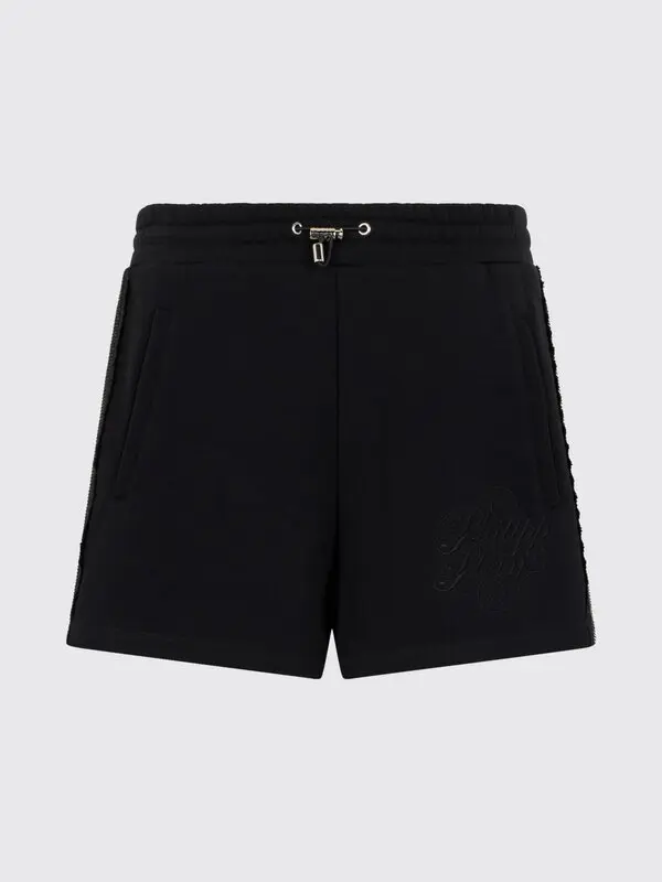 Philipp Plein Cotton Sports Shorts With Hexagon Logo