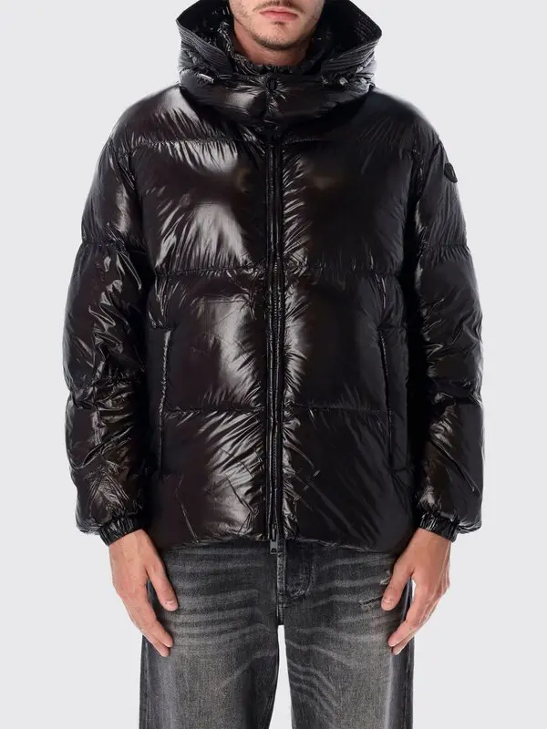 DIESEL® Padded Quilted Nylon Jacket With Adjustable Hood