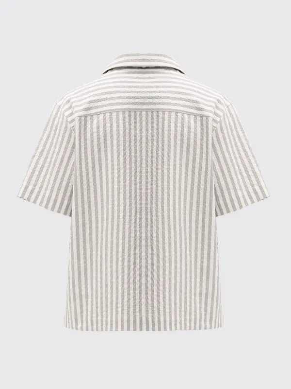 BOSS Striped Stretch Cotton Casual Shirt