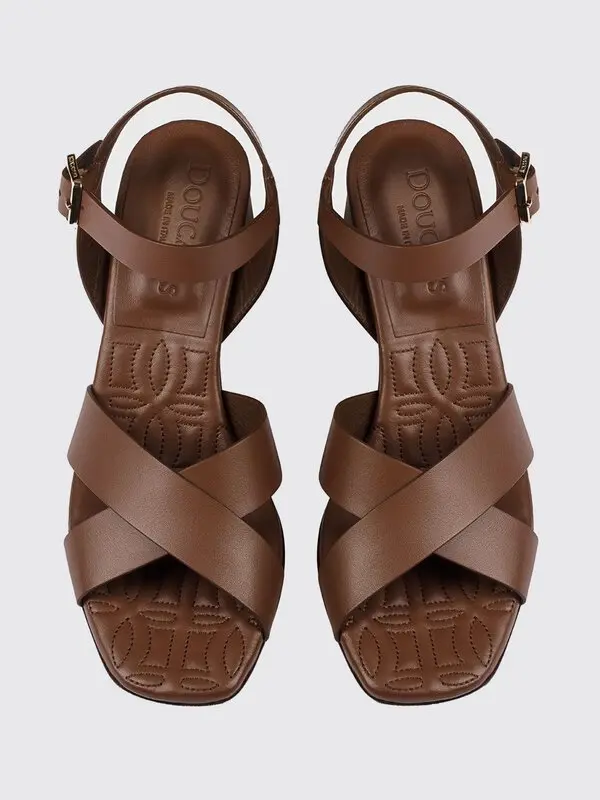 DOUCAL'S Leather Sandals - Brown