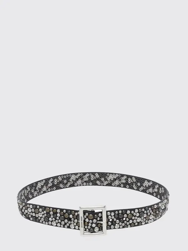 GOLDEN GOOSE Studded Leather Belt