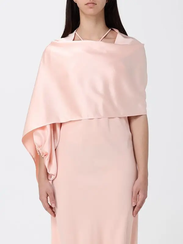 H COUTURE Satin Stole - Peach