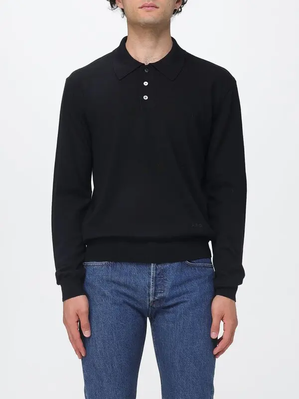 A.p.c. Polo Shirt Colour - Black