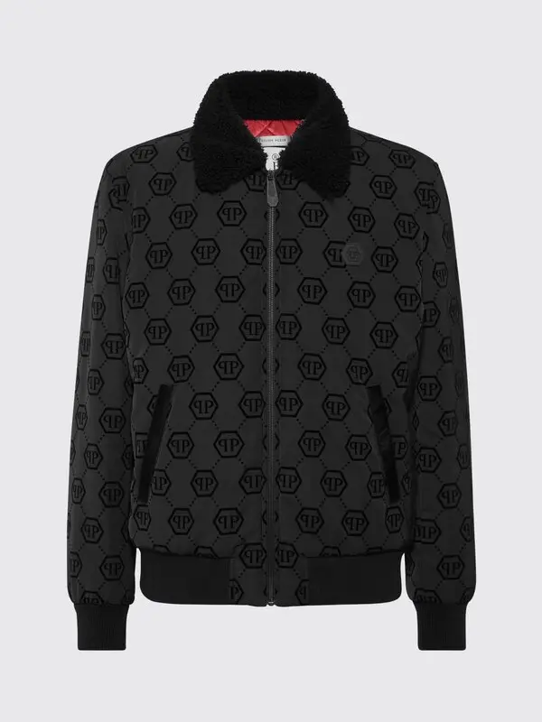 Philipp Plein Pp Aviator Wool Bomber Jacket