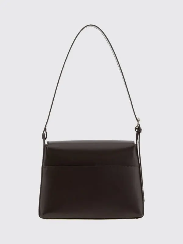 A.p.c. Virginie Flared Smooth Leather Shoulder Bag - Burnt