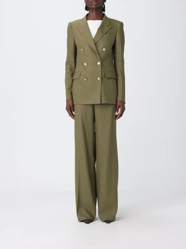Tagliatore Double-breasted Linen Blend Suit