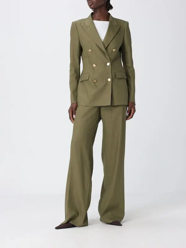 Tagliatore Double-breasted Linen Blend Suit