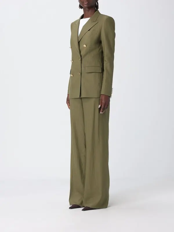 Tagliatore Double-breasted Linen Blend Suit