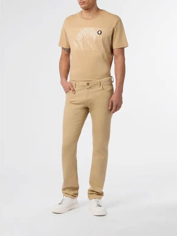 BILLIONAIRE Slim Fit Jeans In Denim - Beige