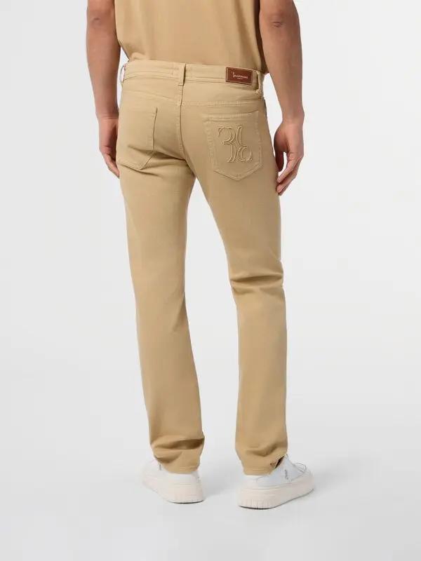 BILLIONAIRE Slim Fit Jeans In Denim - Beige