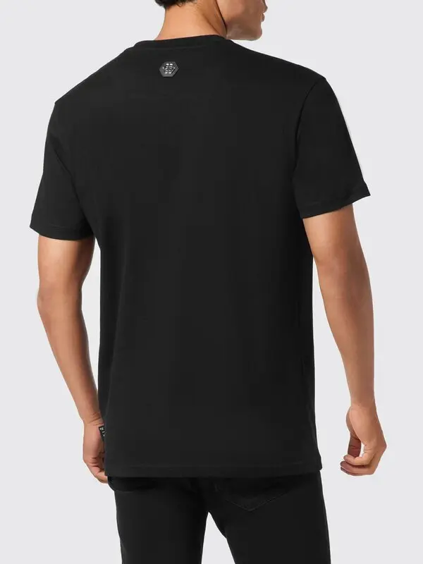 Philipp Plein Printed Cotton T-shirt - Black