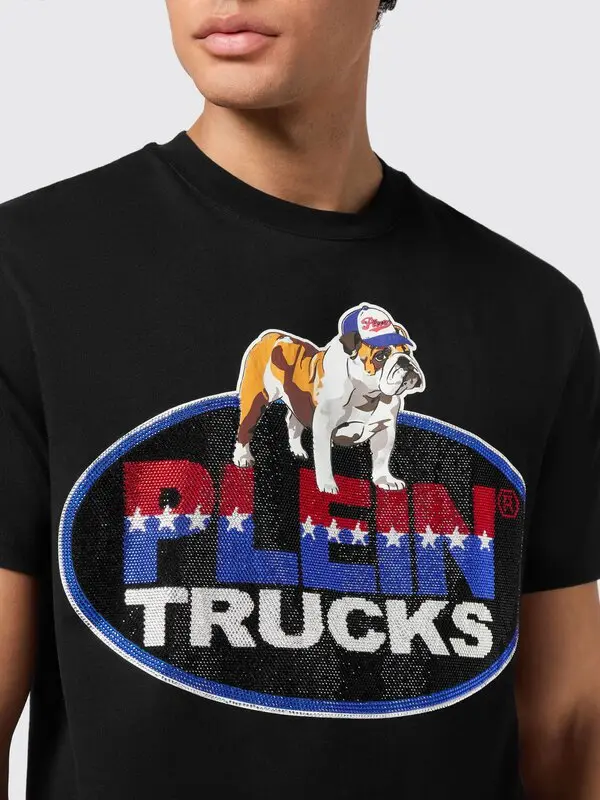 Philipp Plein Printed Cotton T-shirt - Black