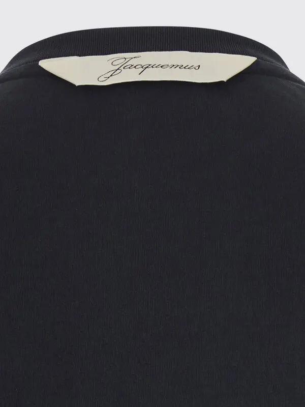 Jacquemus Long-sleeved Paper-blend T-shirt With Dropped Shoulders