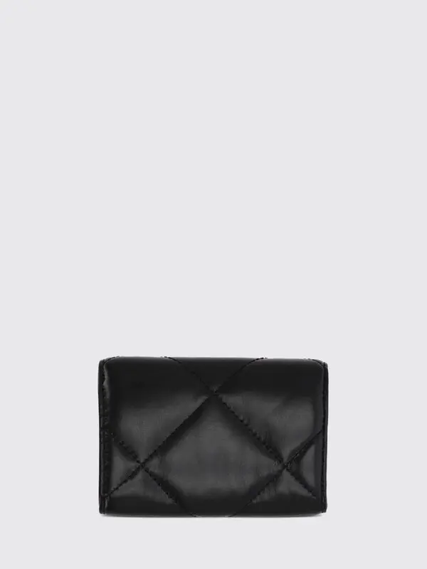 Tory Burch Kira Quilted Leather Card Holder With Double T Logo