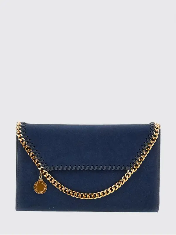Stella McCartney Falabella Eco Alter Mat Wallet On Chain With Chain Strap - Blue