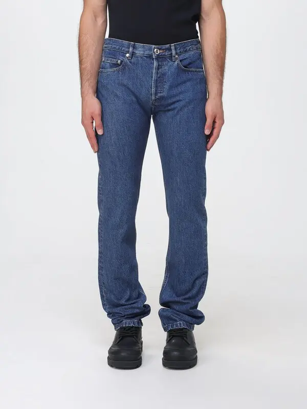 A.p.c. Mid-rise Straight Jeans In -ed Cotton Denim