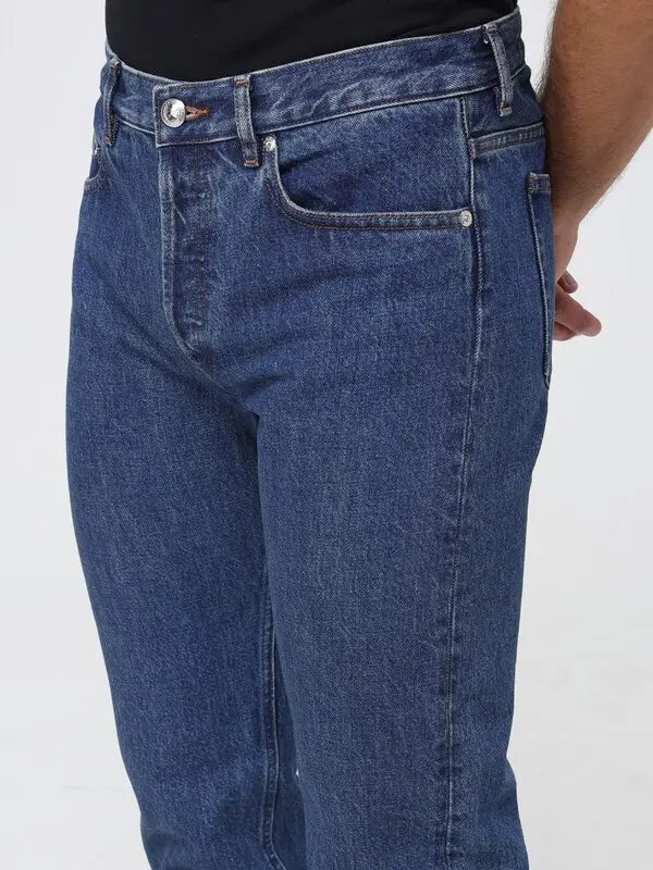 A.p.c. Mid-rise Straight Jeans In -ed Cotton Denim