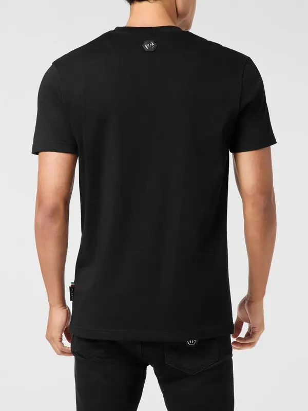 Philipp Plein Printed Cotton T-shirt - Black