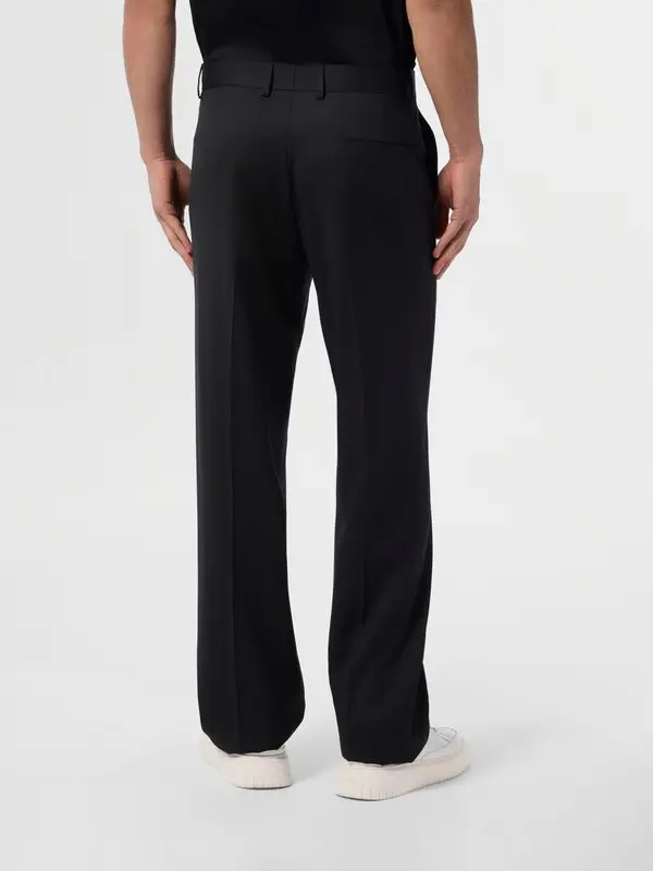 BILLIONAIRE Virgin Wool Tailored Trousers - Black