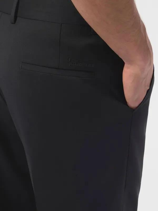 BILLIONAIRE Virgin Wool Tailored Trousers - Black