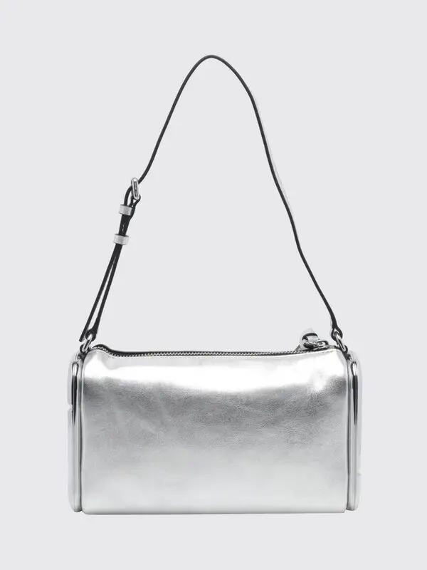 Marc Jacobs The Scene Small Laminated Leather Shoulder Bag With Double J Logo