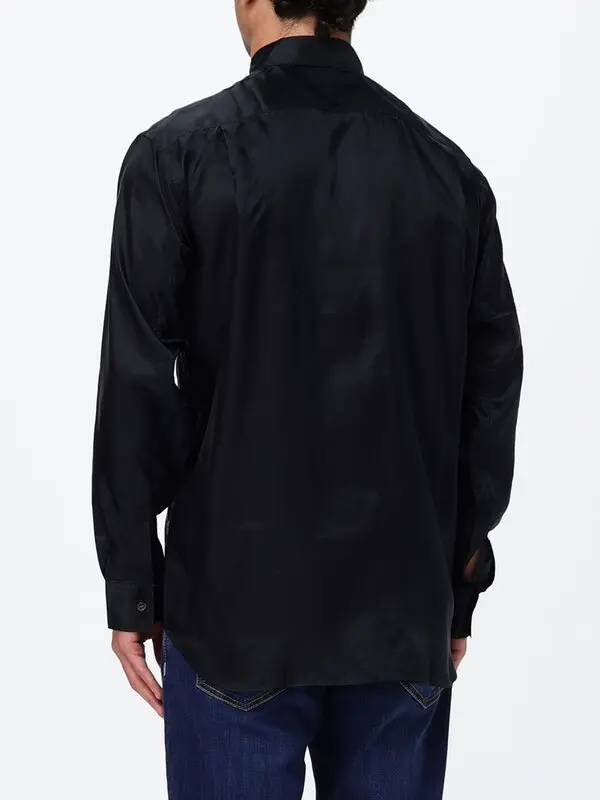 Comme Des Garçons Long-sleeved Cupro Shirt