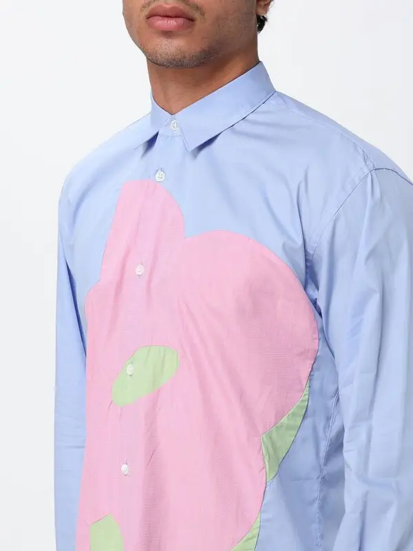 Comme Des Garçons Floral Print Cotton Shirt
